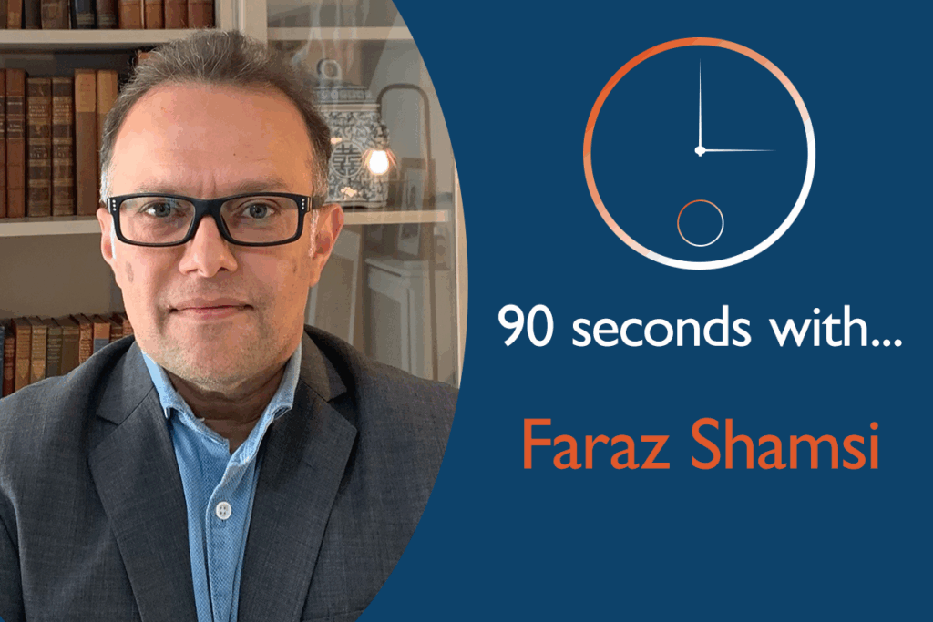 90 seconds with... Faraz Shamsi, ex-CMO, Europe, at Church & Dwight ...